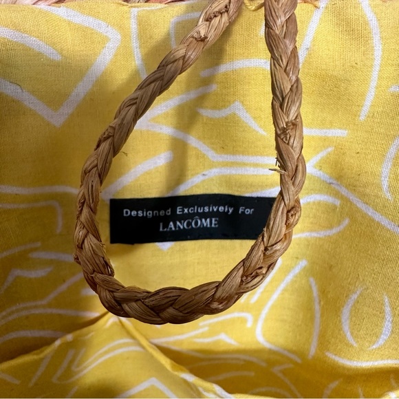 Lancome | Bags | Lancome Straw Beach Bag Lined | Poshmark